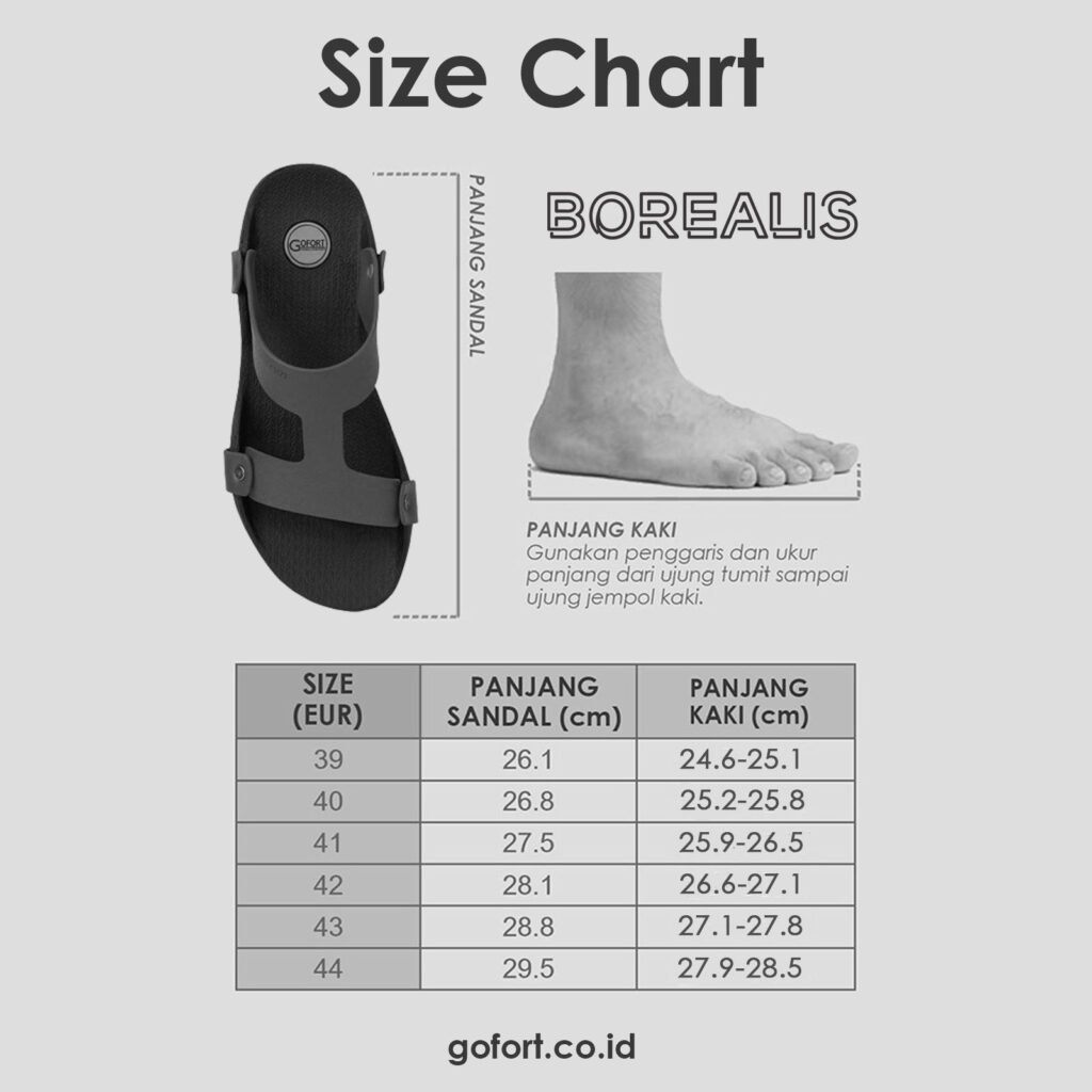 Sandal Jepit Pria BOREALIS Black - GOFORT